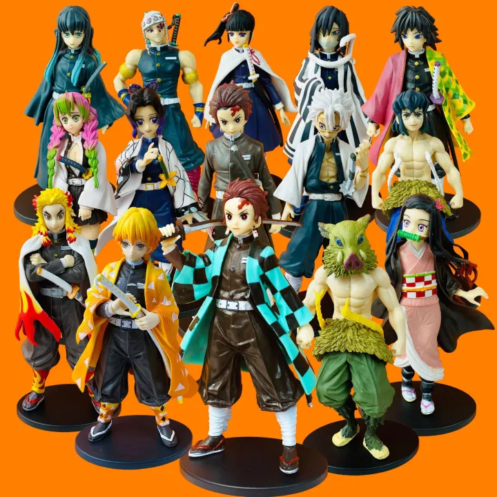 Anime Demon Slayer Action Figures Kimetsu No Yaiba Shinobu Nezuko PVC ...