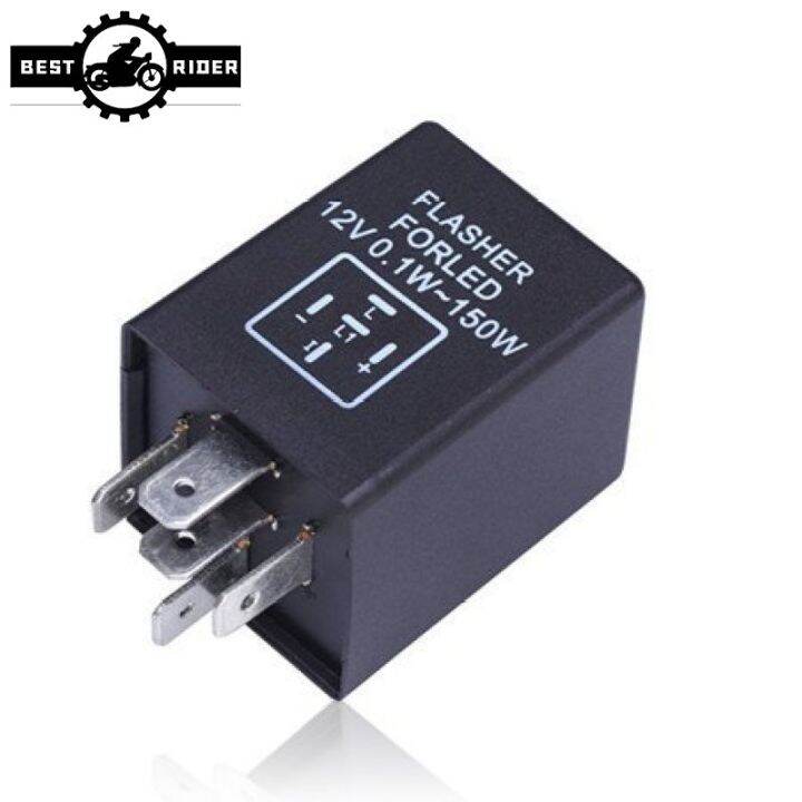 5-Pin LED Electronic Flasher Relay Used for LED Turn Signal Light Bulbs ...