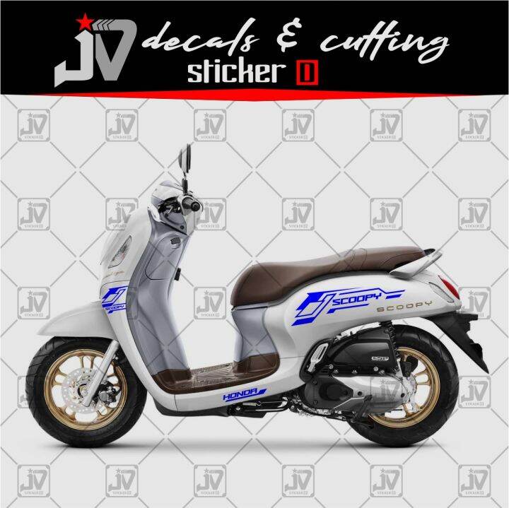 striping cutting honda scoopy cutting sticker motor | Lazada Indonesia