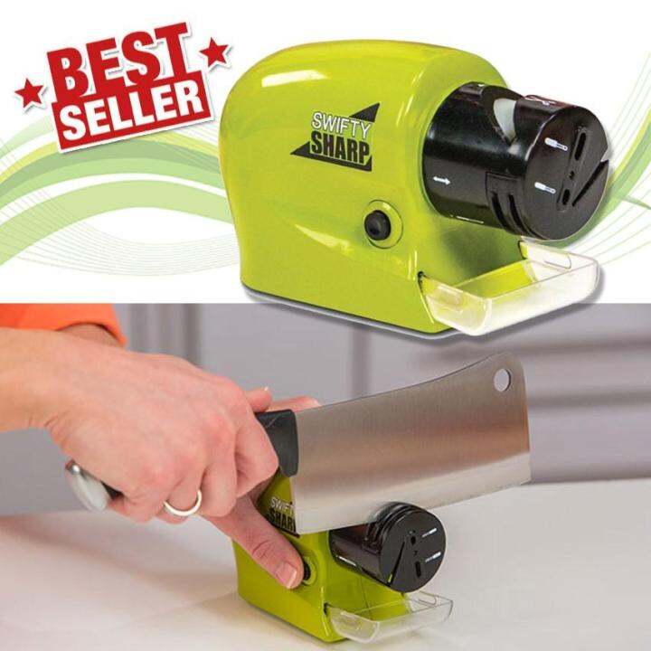 รุ่นใหม่คมกว่าเดิม อุปกรณ์ลับมีดอัตโนมัติ อุปกรณ์ลับของมีคม Swifty sharp - สีเขียว | Lazada.co.th