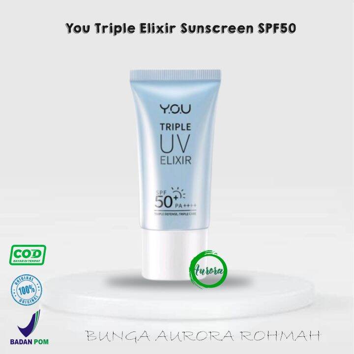 YOU Triple UV Elixir SPF 50 - 30ml | Lazada Indonesia