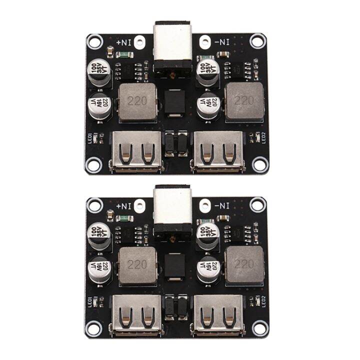 2X 2 Channel USB Qc3.0 Qc2.0 Dc-DC Buck Charging Step Down 6-32V 9V 12V 24V to Fast Quick ...