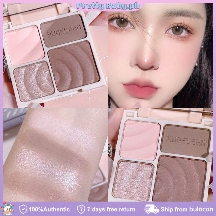 4 In 1 Multi-function Palette Matte Pearlescent High Color Facial ...