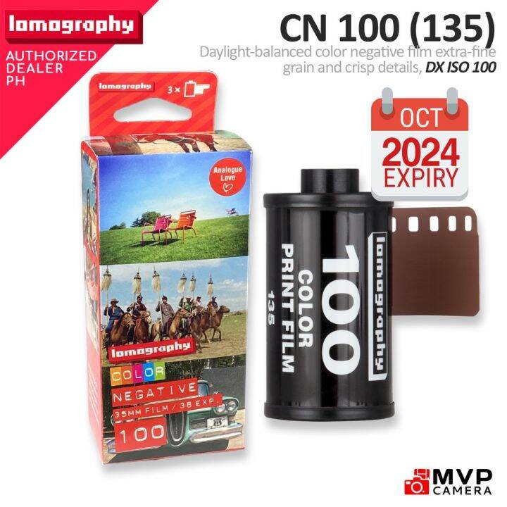 LOMOGRAPHY Color Negative Film 100 ISO 35mm 135 (1 Roll TINGI ) MVP ...