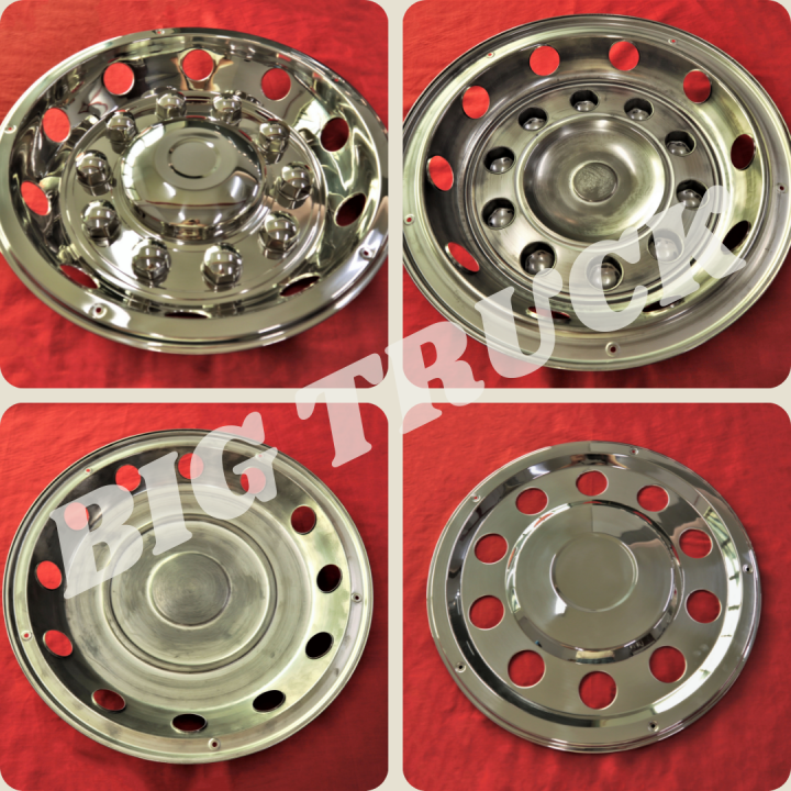 Chrome Rim Cover Set (59CM) Wheel Hub Cap for European Truck & Buses ...