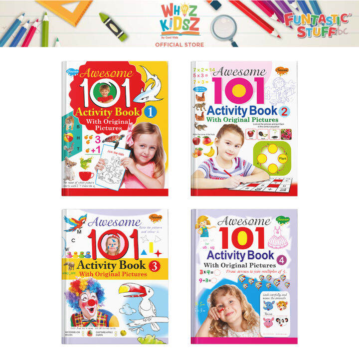 Whiz Kidsz 101 Activity Book With Original Pictures, Books for Kids ...