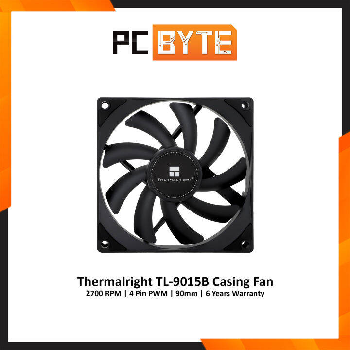Thermalright TL-9015B - Casing Fan (90mm / 4-Pin PWM / 2700 RPM / Black ...