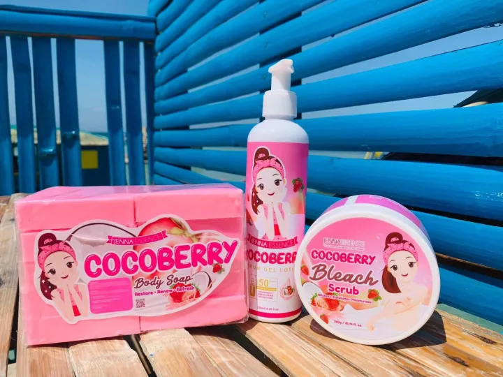Cocoberry Bleach Scrub 300g and Lotion 250ML | Lazada PH
