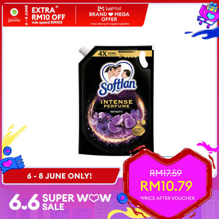Softlan Intense Perfume 1.3L Infinity Concentrated Fabric Softener ...