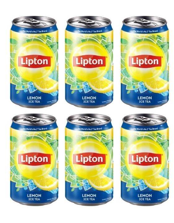 Lipton Ice Tea 0 Lemon 300ml x 6 cans (M. Cluster) | Lazada