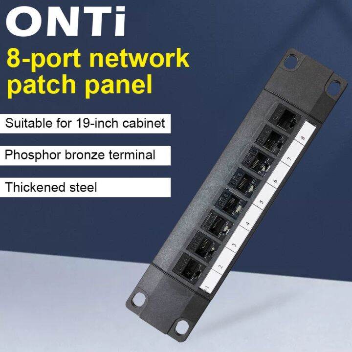 Optical fiber splitter ONTi 8 Port Straight through CAT6 Patch Panel ...