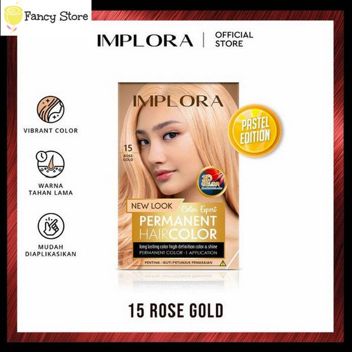 Implora Color [15 ROSE GOLD] Permanent Hair Color Tosca | Lazada Indonesia