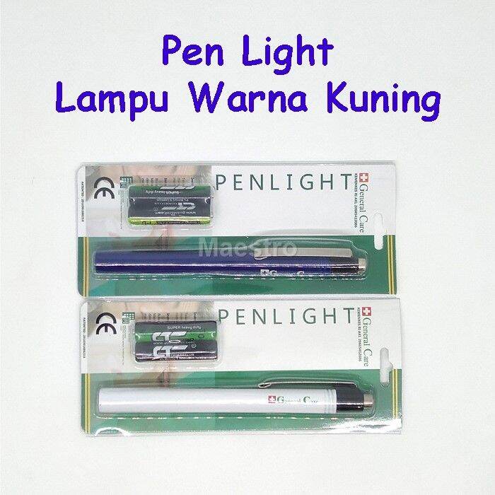 Lampu Pen Penlight Pen Light GC Halogen Cahaya Kuning General Care ...