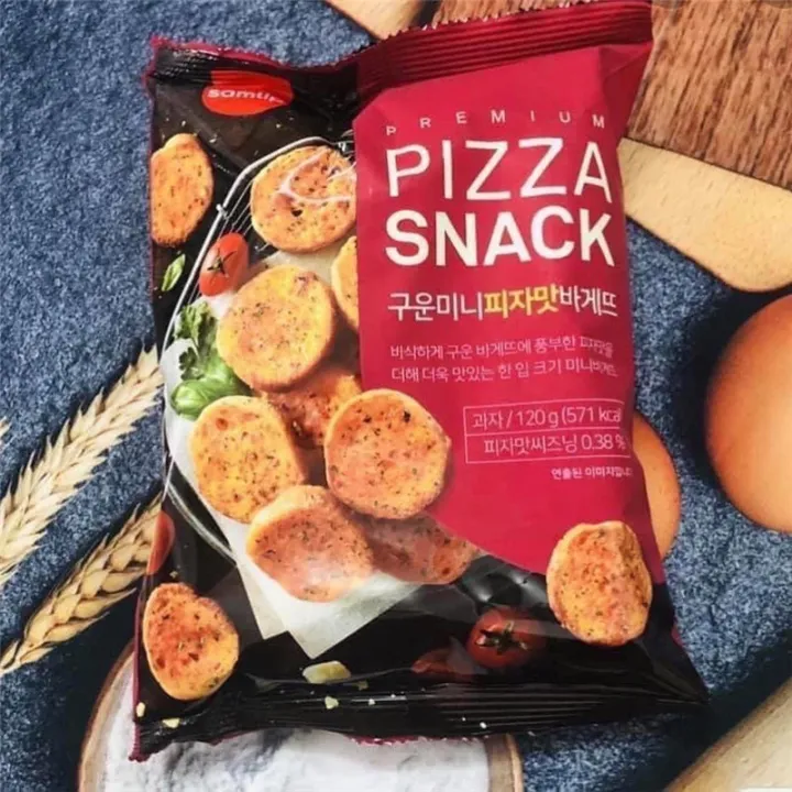 Korean imported snacks samlip French garlic pizza honey butter black ...