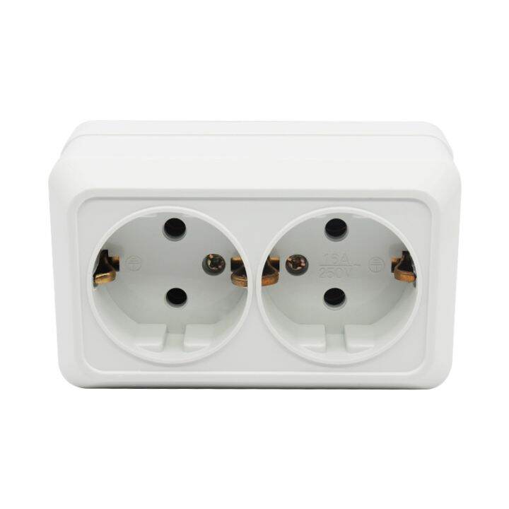 2 Socket EU Standard Installed Directly European Style Surface Mount ...