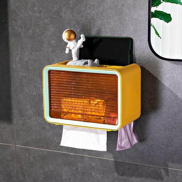 Double Layer Paper Towel Dispenser Automatic Covered Toilet Paper ...