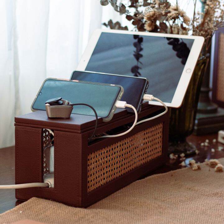 Margarita Cable Organizer Box/Wire, Cord & Plug Storage Box ...