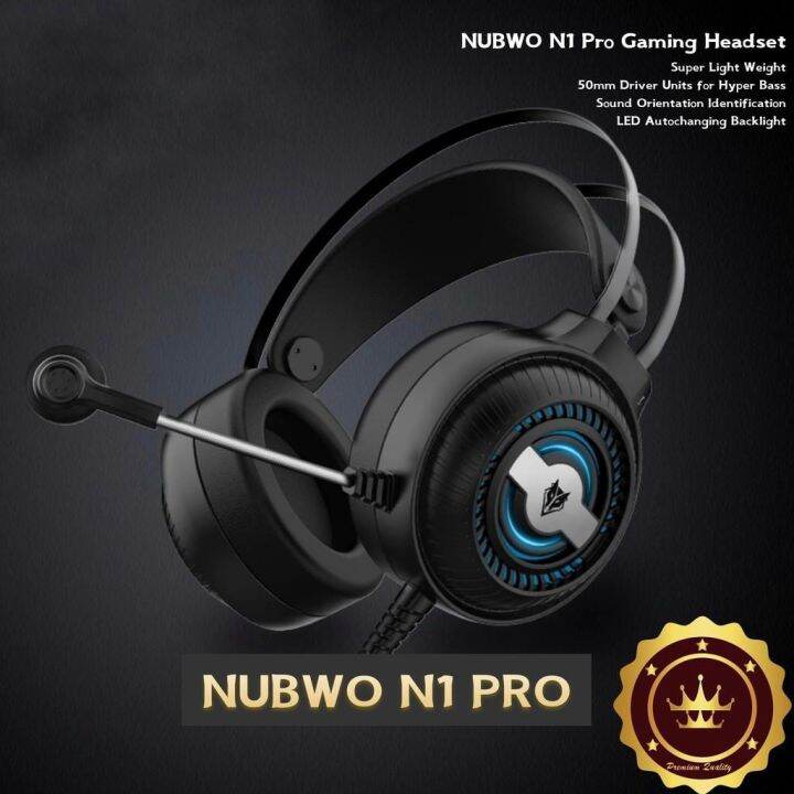 🇹🇭 สต็อคไทย 🚀 พร้อมส่งจากกรุงเทพฯ Nubwo N1 Pro ชุดเฮดเซ็ตสำหรับเกมเมอร์ หูฟัง+ไมโครโฟน ไฟ LED 7 ...