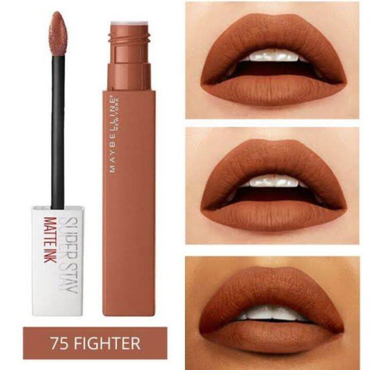 Maybelline Superstay Matte Ink 75 Fighter ️100% | Lazada PH