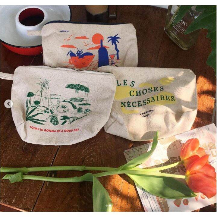 T&THINGS. - ZIP POUCH - White | Lazada.co.th