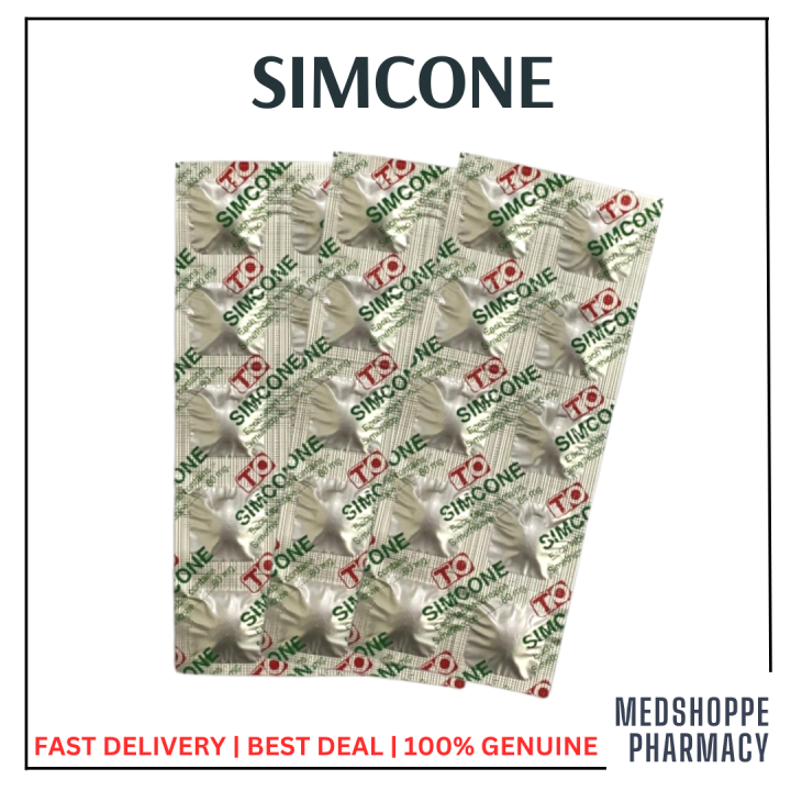 Simcone 80mg 10's [Simethicone] | Lazada
