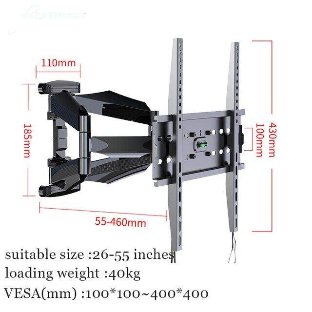 LVDIBAO Universal 6 Arms LCD LED TV Wall Mount Bracket For Most 32''-65 ...
