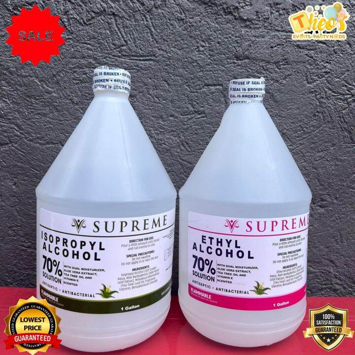 SALE 70% SUPREME Alcohol, 1 Gallon 3.2 Liter, Ethyl/ Isopropyl Direct ...