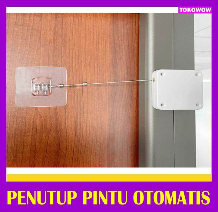 Penutup Pintu Otomatis Automatic Door Closer Sensor Tanpa Bor Paku Alat ...