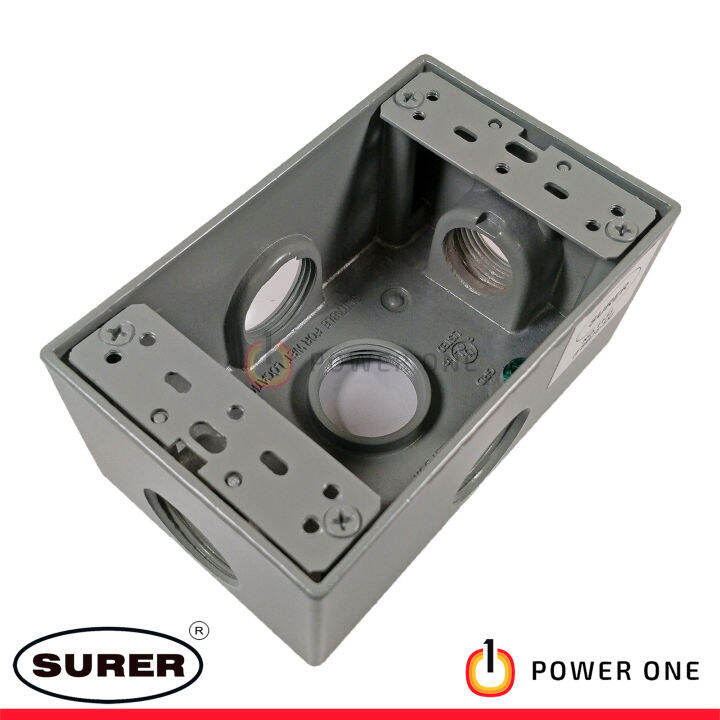 Surer 1133 1 Gang Utility Box, Five-X 3/4" Holes | Lazada PH