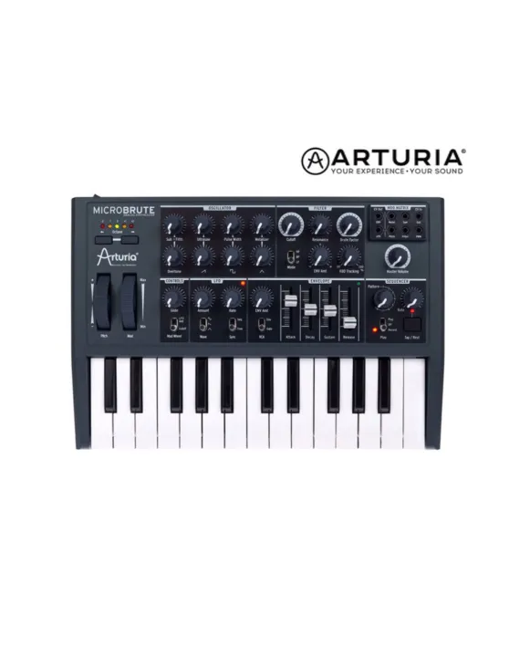 Arturia Microbrute 25-mini-key Monophonic Analog Synthesizer with 3 ...