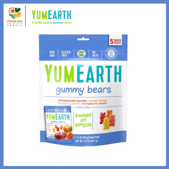 Yum Earth Gummy Bears 5'S Contain Gelatin 3.5 Oz | Lazada