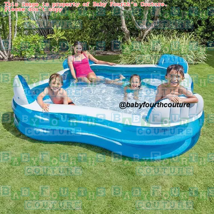Swim Center Family Lounge Inflatable Pool for Kids and Family 2.29m ...