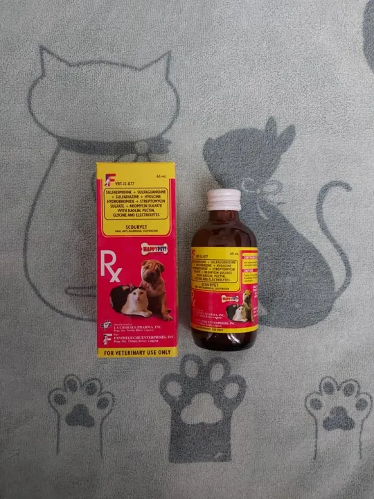 SCOURVET 60ML Sulfadimidine + Sulfaguanidine + Sulfadiazine + Hyoscine ...