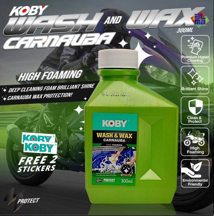 KOBY WASH AND WAX CARNAUBA 300ML | Lazada PH