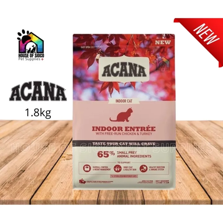 Acana Indoor Entrée Dry Adult Cat Food 1.8kg | Lazada PH
