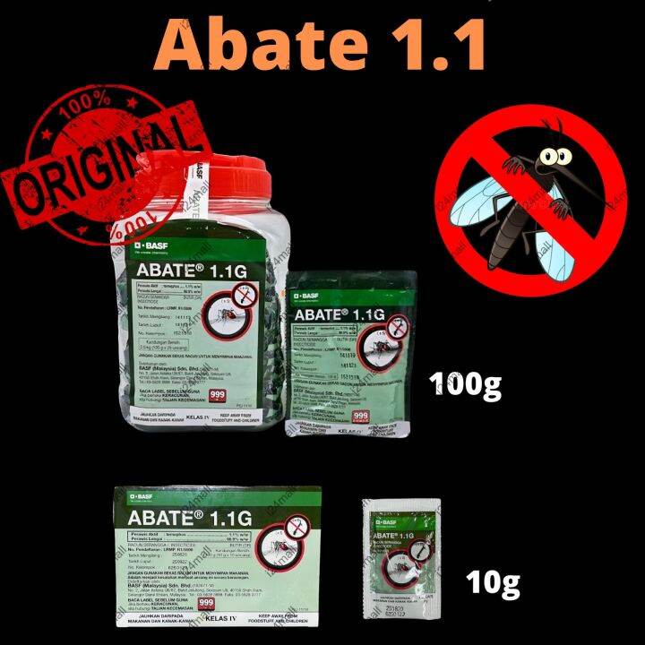 [Expired Pack]10G/100G BASF ABATE 1.1 g / Aedes Mosquito Larvae Killer / Ubat Jentik Jentek | Lazada