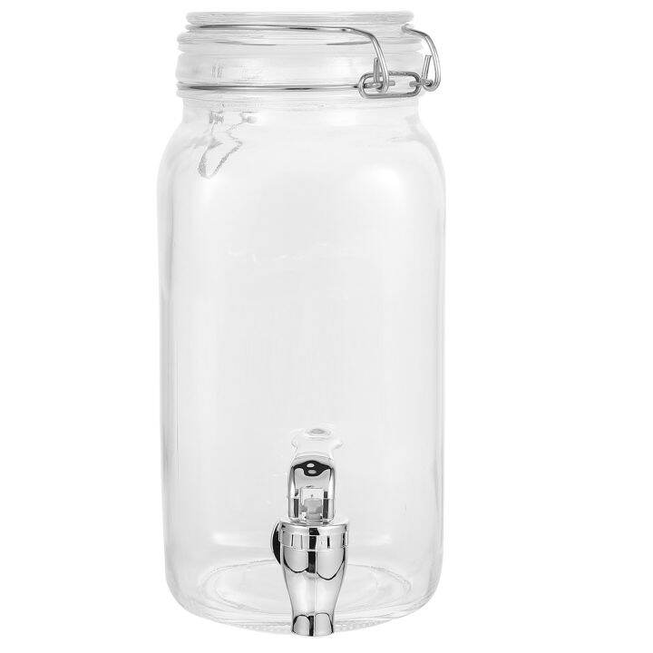 Dispenser Glass Drink Beverage With Jar For Lemonade Parties Spigot ...