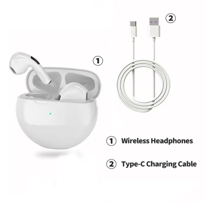 Air Pro 6/Air Pro 4 Portable Wireless Bluetooth Earphones Touch Control ...