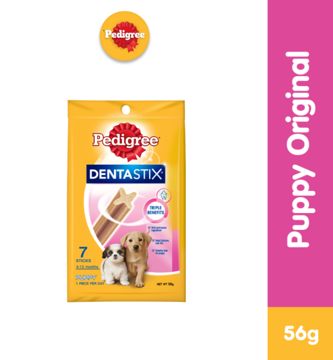 Snack Anjing PEDIGREE DENTA STICK PUPPY 56 GRAM | Lazada Indonesia