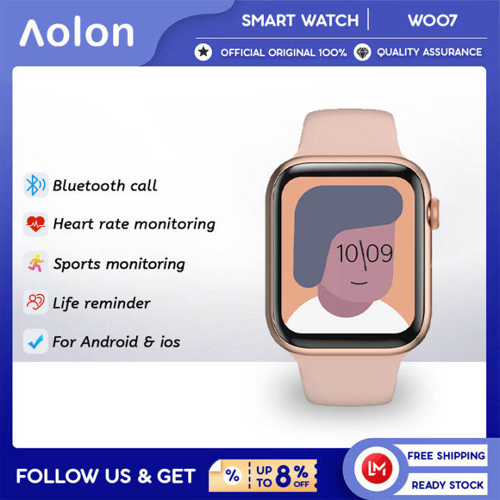 Aolon 2023 Original สมาร์ทวอชกันน้ำ W007 Smartwatch สำหรับชายหญิง ...