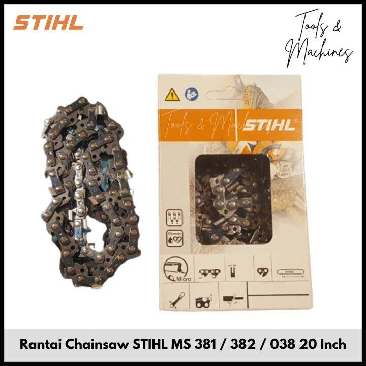Rantai Chainsaw STIHL Original MS 381 / 382 / 038 20" Inch | Lazada Indonesia
