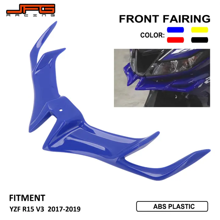 JFG Racing Motorcycle CNC Front Fairing Winglets Lower Cover Protection ...