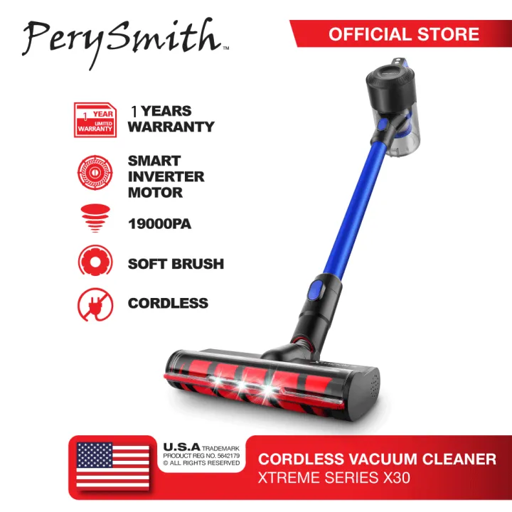 PerySmith Cordless Vacuum Cleaner X30 Wireless Portable Handheld Vacuum ...
