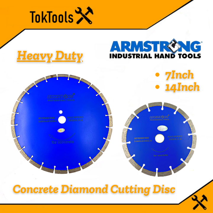 ARMSTRONG Concrete Diamond Cutting Disc 7" , 14" Cutter Wheel Blade ...