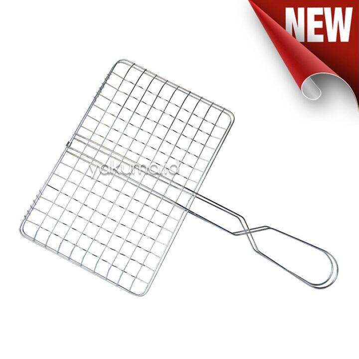 PANGGANGAN BAKARAN GRILL SATE JEPIT STAINLESS TEMPAT BAKAR IKAN ...