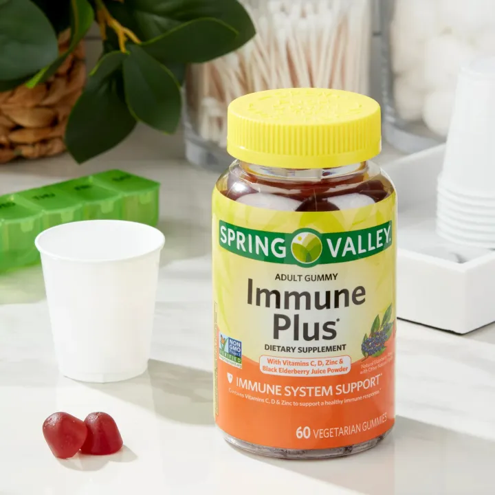 Spring Valley Immune Plus With vitamin C D &Zinc black Elderberry Juice ...