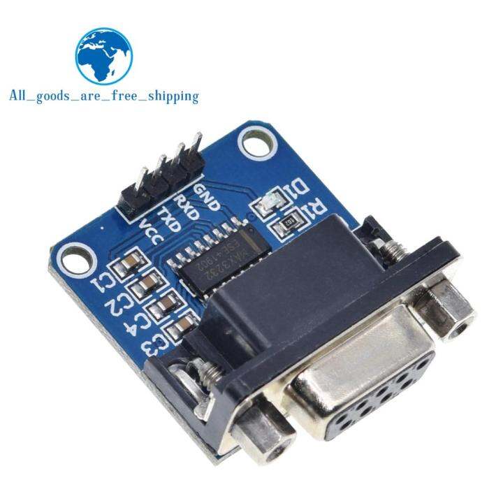 TZT MAX3232 RS232 to TTL Serial Port Converter Module DB9 Connector ...