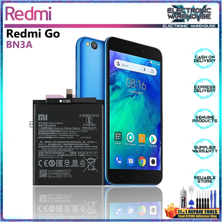 New Redmi Go Battery BN3A 3000mAh Capacity | Lazada PH