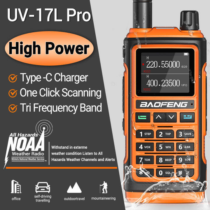 [Free Headset] Baofeng UV17 Pro V2 Wireless Copy Frequency Walkie Talkie 16KM Long Range ...