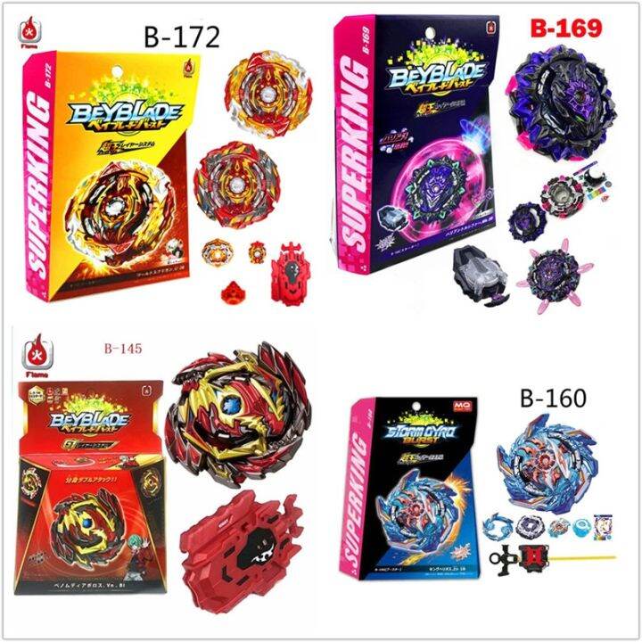 Beyblade Burst B-172World Spriggan B-169 Red and Blue Black Spark B-171 ...